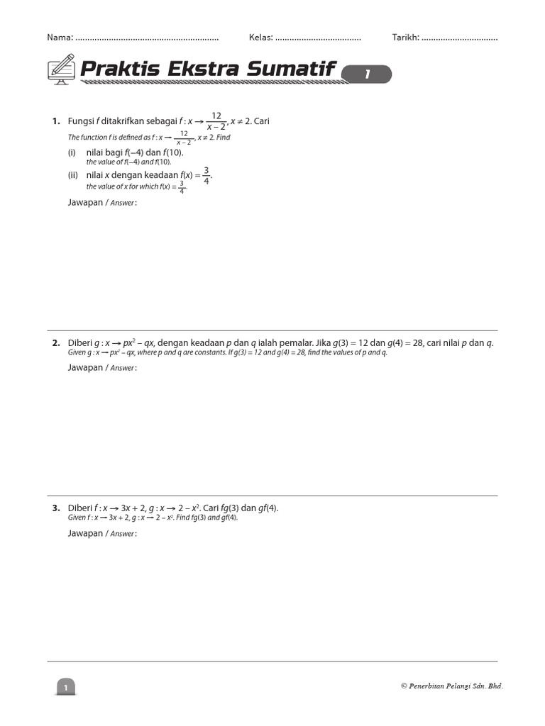 01 Praktis Ekstra Sumatif 1 | PDF