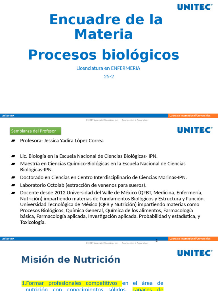 Enf01a - Procesos Biologicos | PDF | Biología Celular) | Maestros