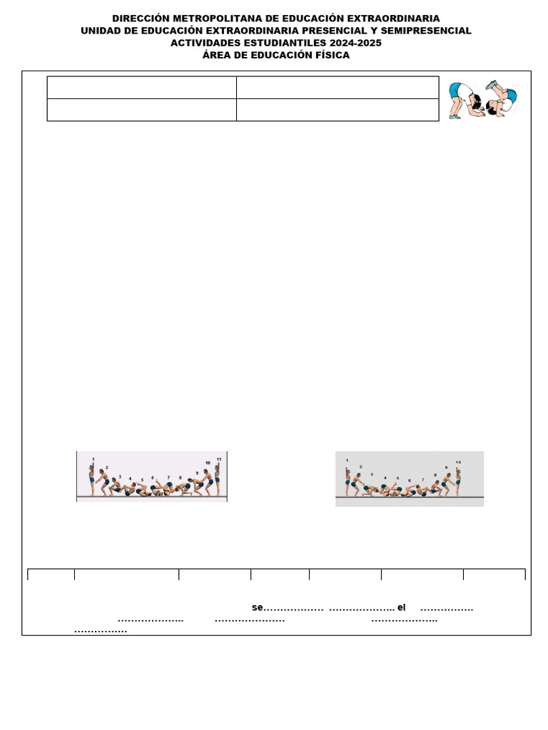 6 Actividades Estudiantiles EEFF Semana 11 | PDF