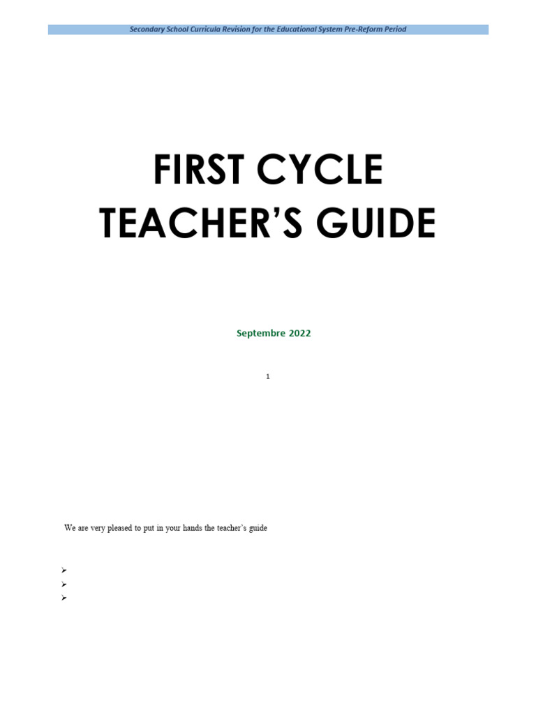 English-program-guide-for-the-first-cycle | PDF | Learning | Knowledge