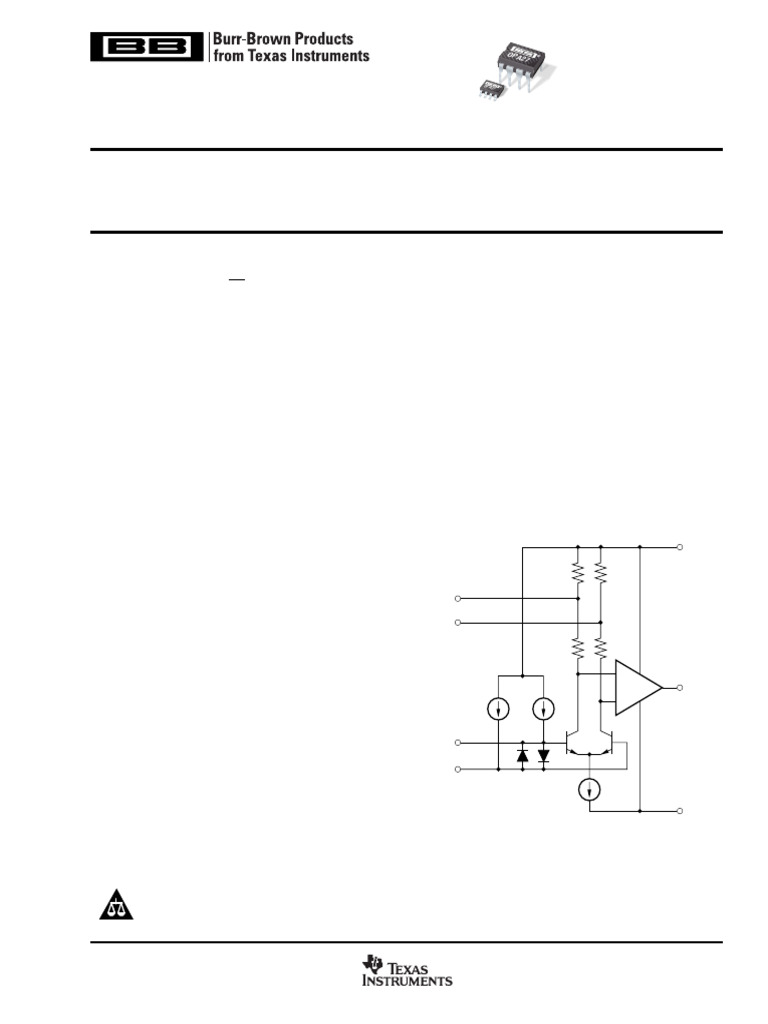 opa37 | PDF | Electrostatic Discharge | Resistor