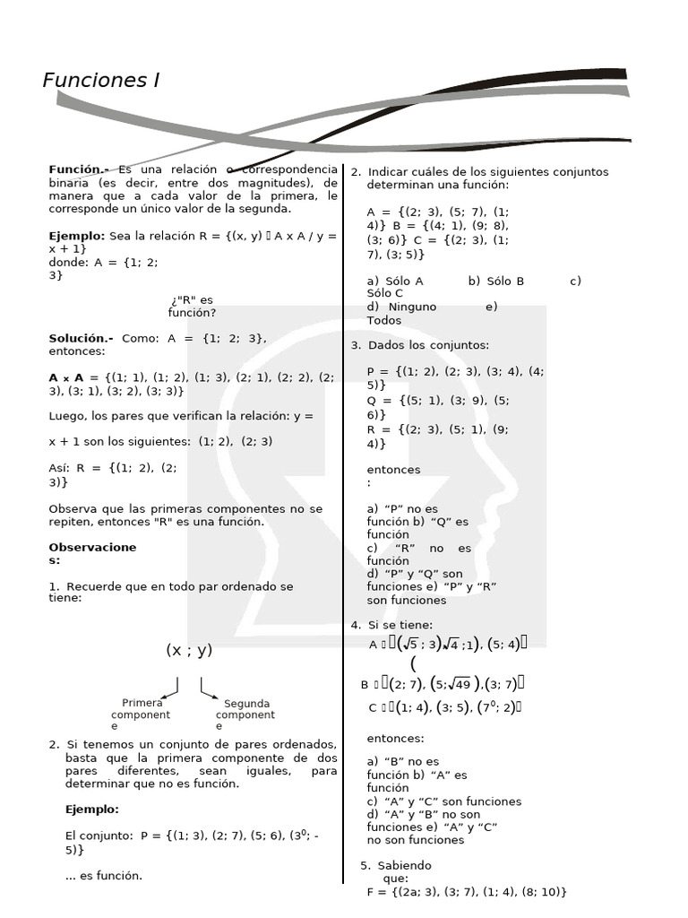 Funciones - Algebra-Segundo-De-Secundaria | PDF | Función (Matemáticas) | Funciones y mapeos