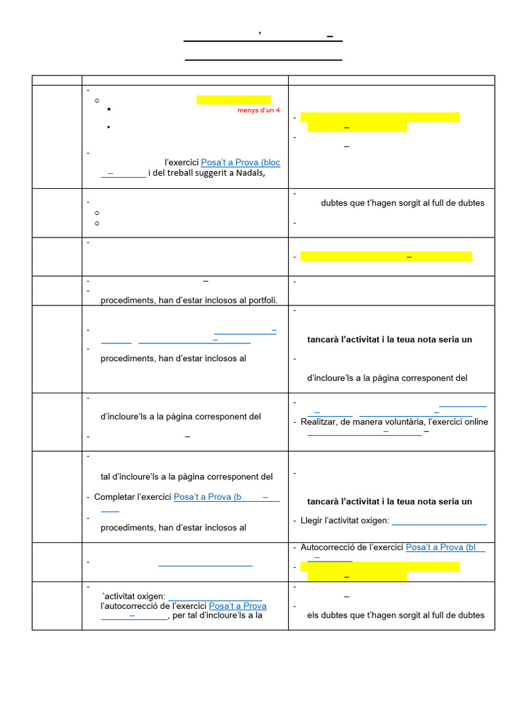 3.1. Planificació - Bloc 3 - 4tB - Gener-Febrer | PDF
