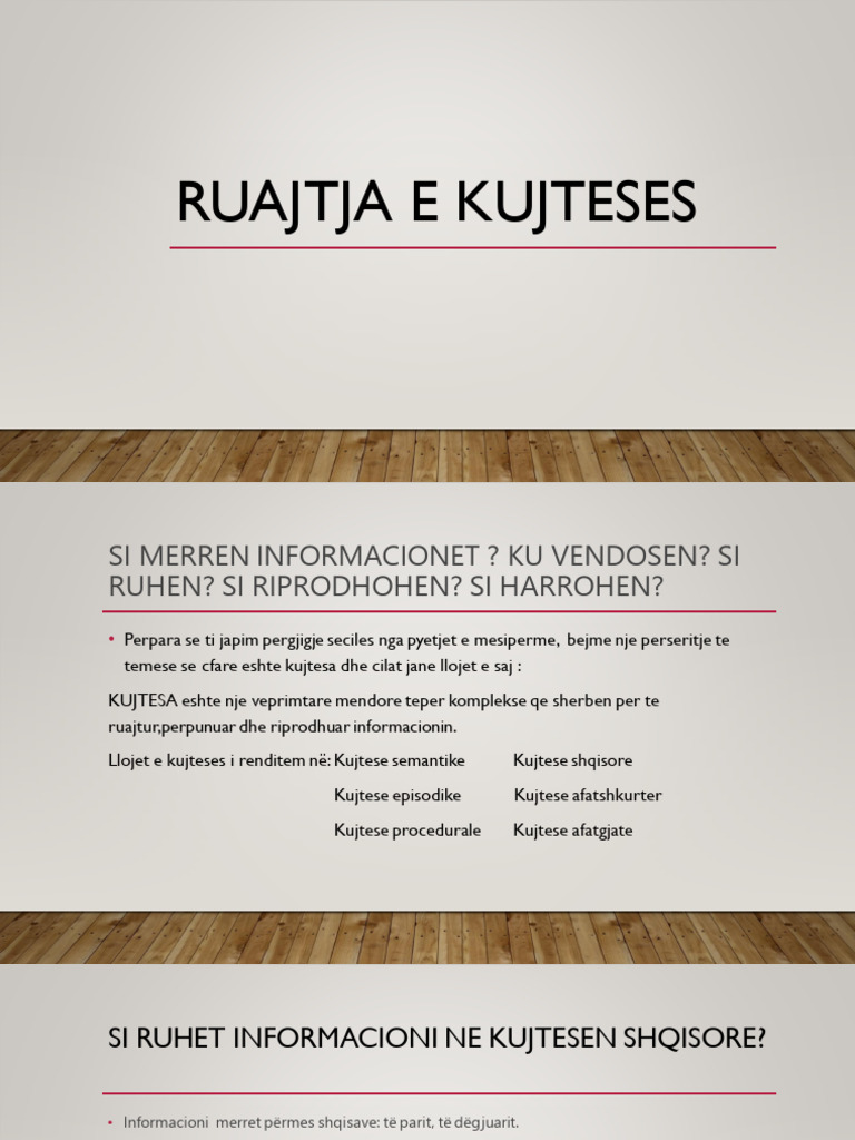Kujtesa.ppt | PDF