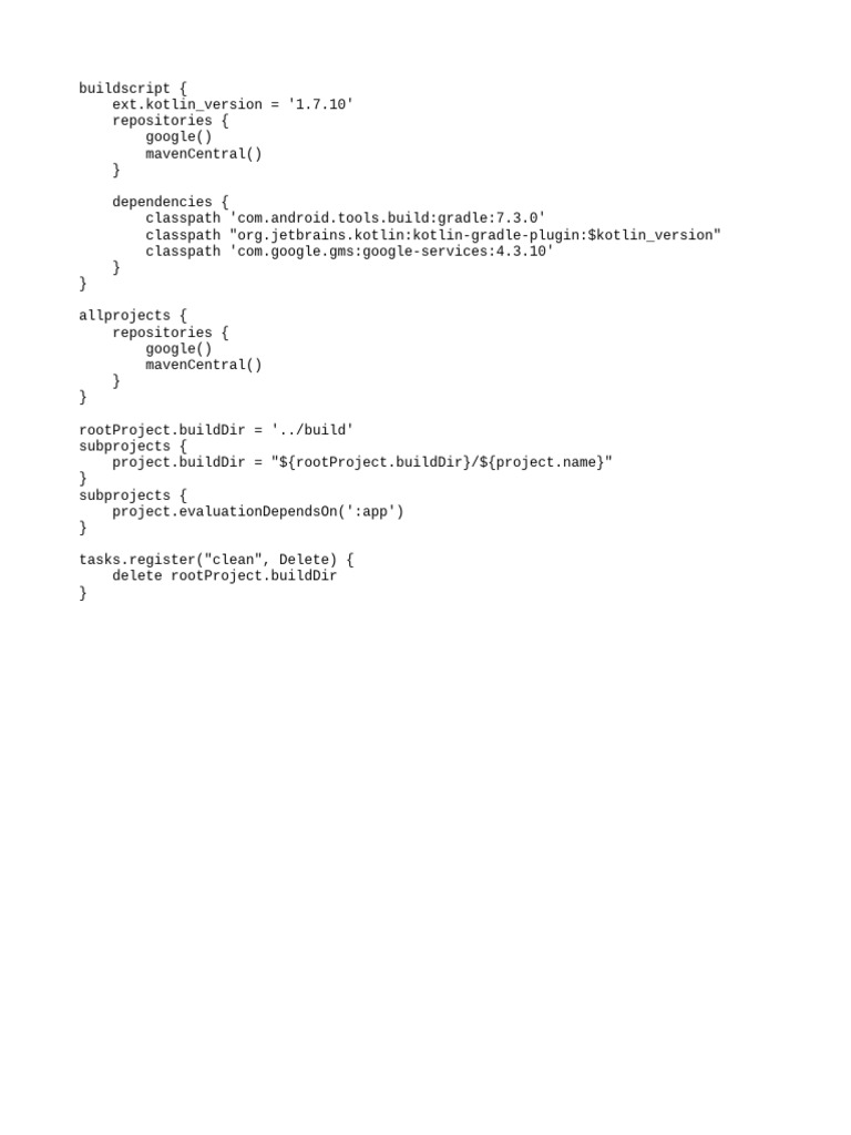 Build.gradle | PDF Build.gradle | PDF