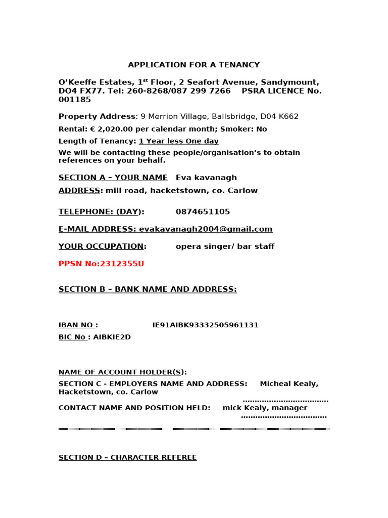 Eva Application | PDF