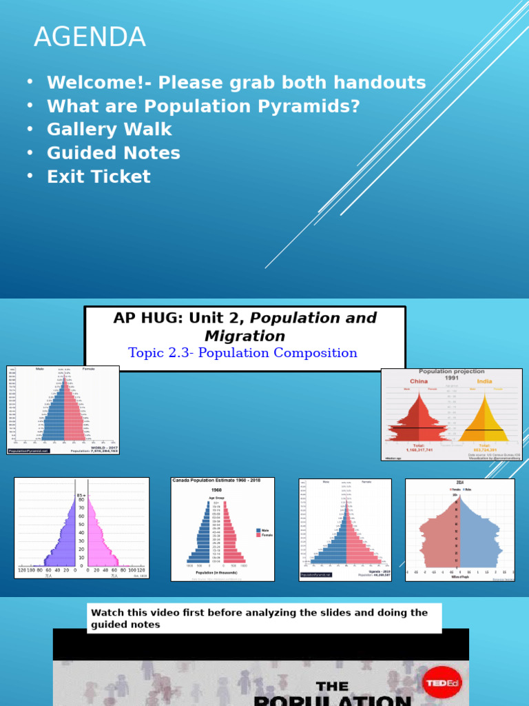 Unit 2 - Topic 2.3 - Population Composition Slideshow | PDF | Demography
