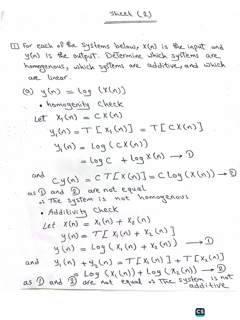 DSP sheet 2 solution | PDF