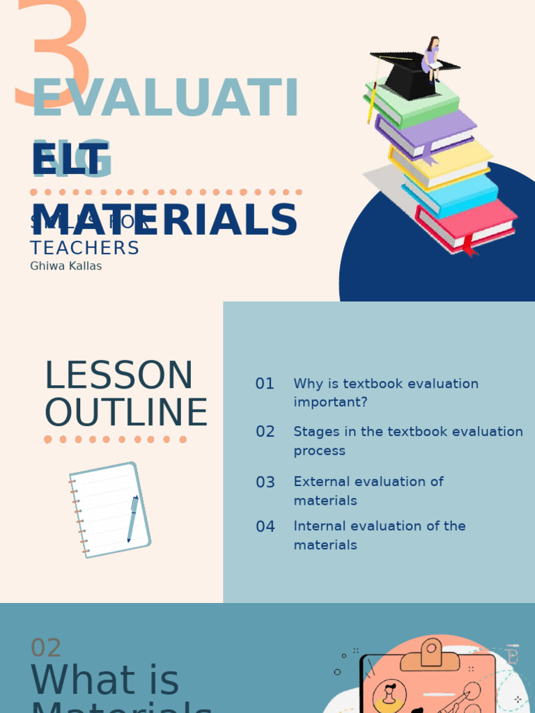Ch3-Evaluating ELT Materials | PDF | Learning | Evaluation
