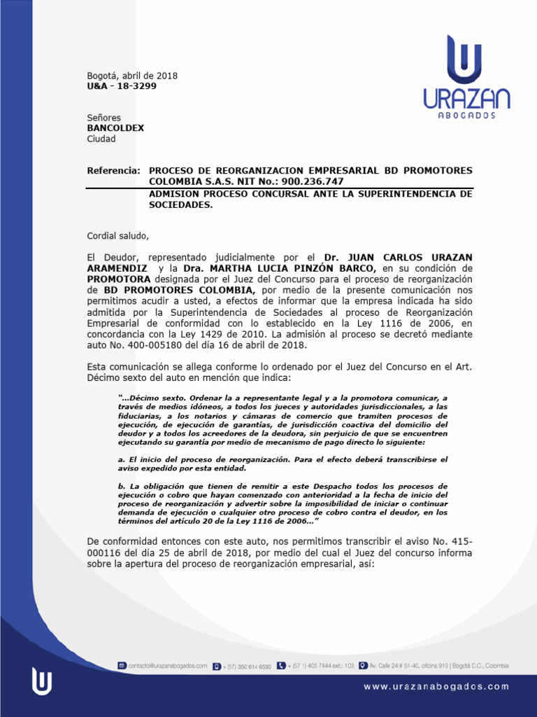 3299 - Bancoldex | PDF