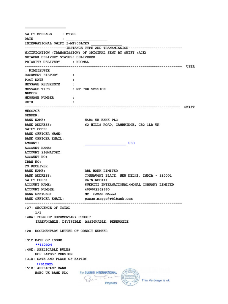 Draft (DLC Mt700) Uk - HSBC 2024-11-13 Sugar | PDF