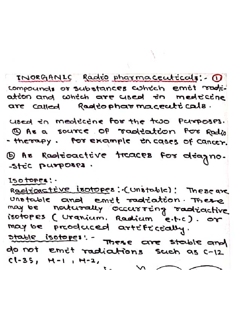 Inorganic Chemistry Notes | PDF