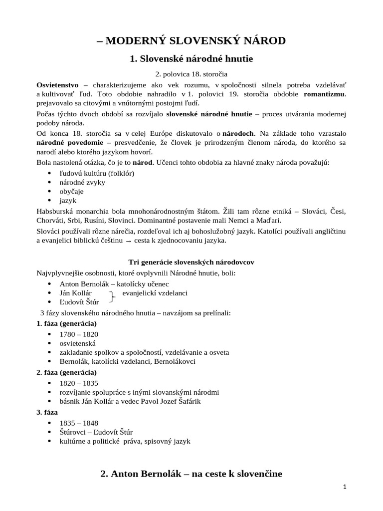 Poznamky Dejepis 8 Rocnik | PDF