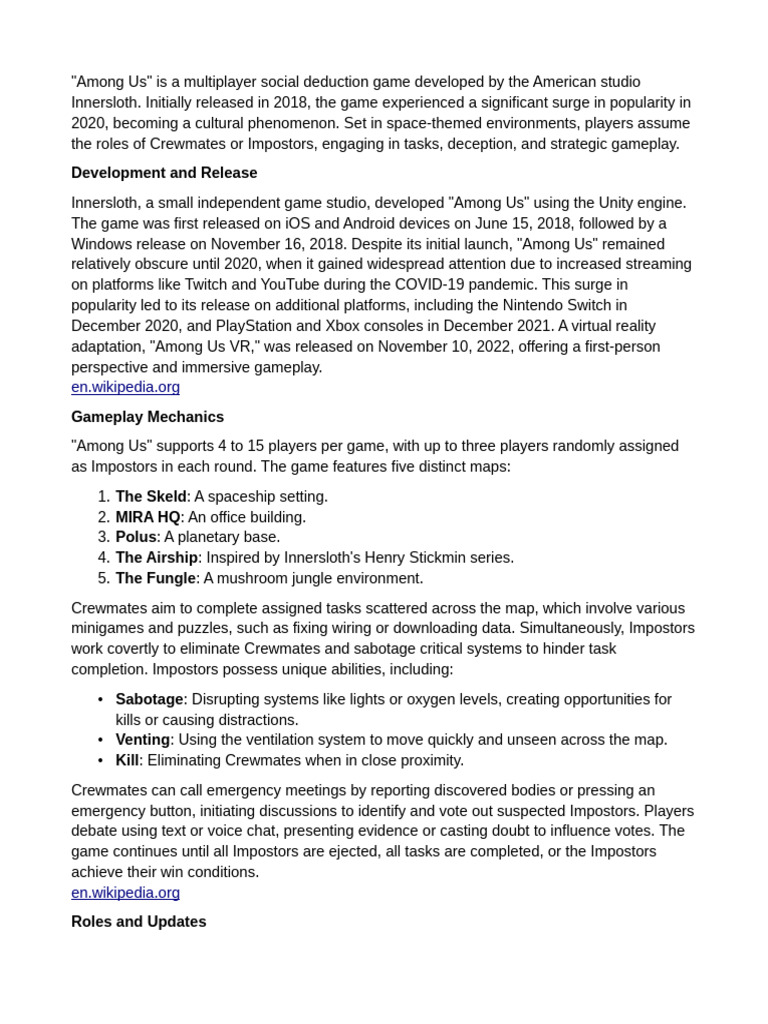 among us | PDF | Gaming