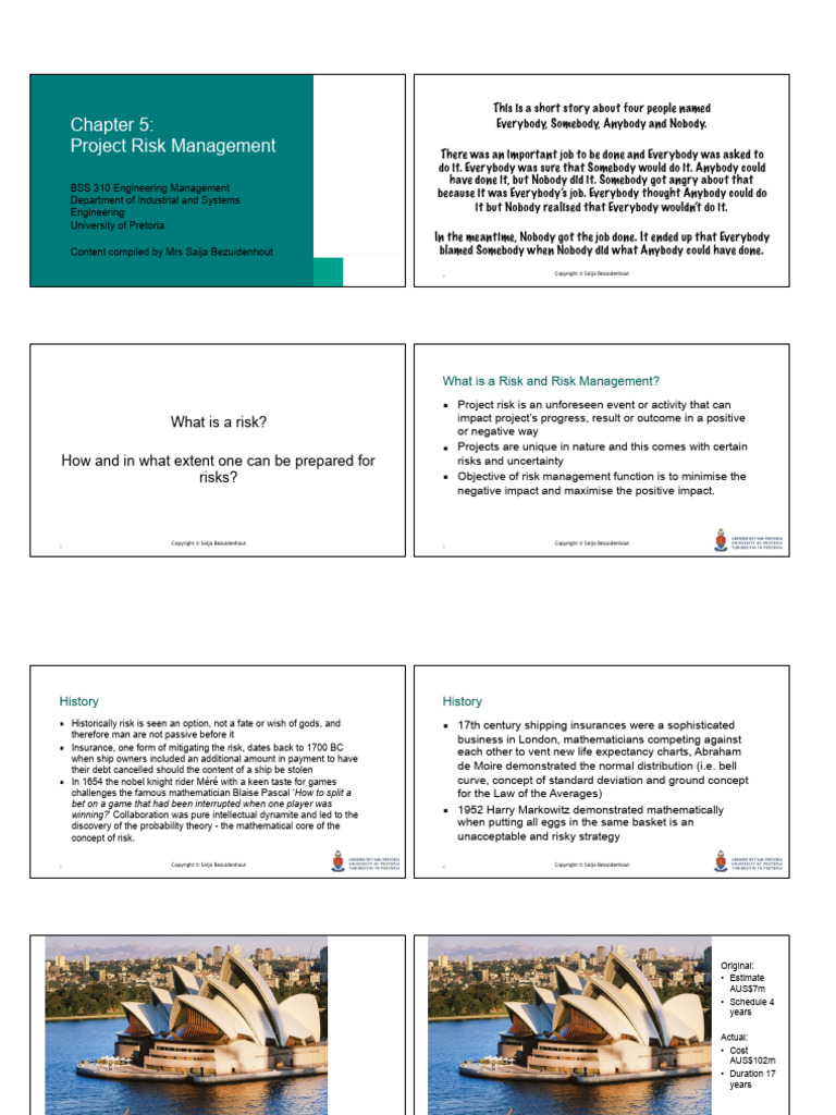 Chapter 5 - Project Risk Management | PDF | Risk | Risk Management