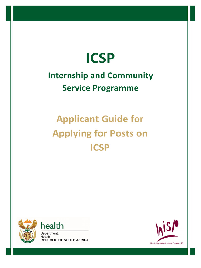 ICSP Application Guide for Internships | PDF | Software | Computing