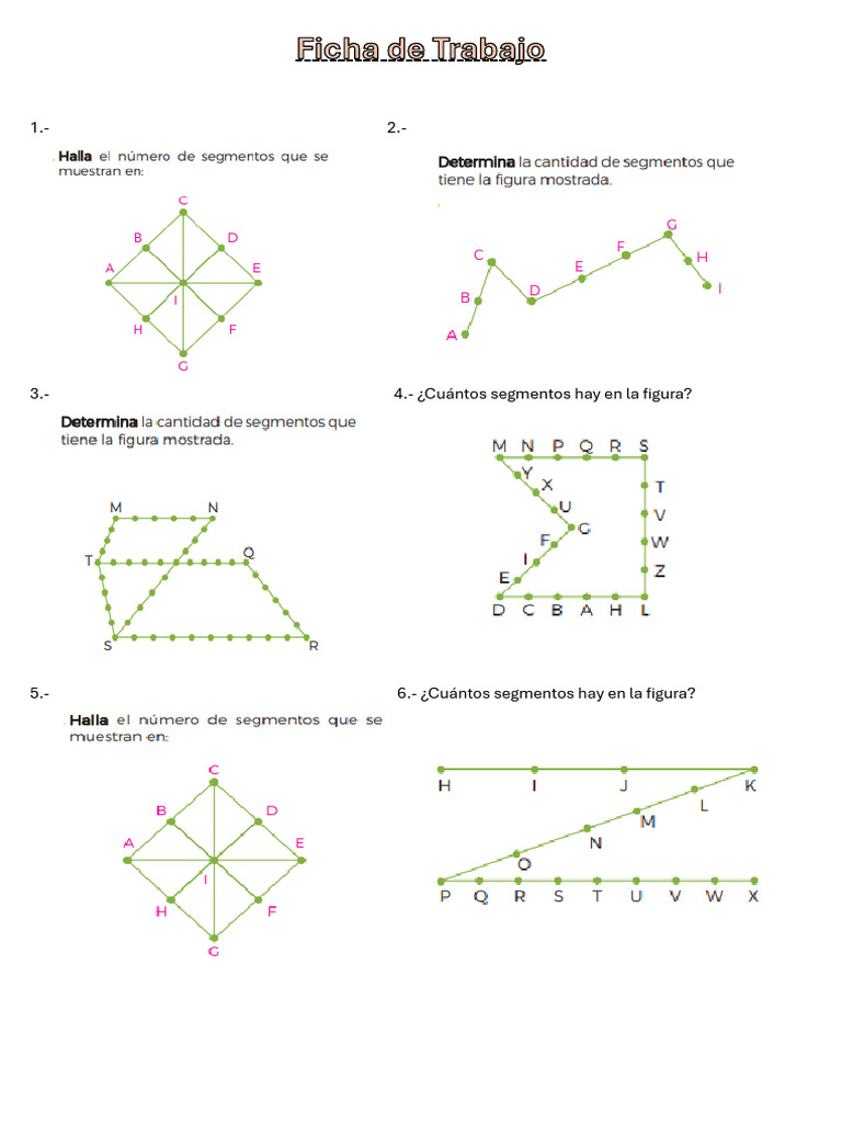 Conteo de Segmentos 5to, 6to | PDF
