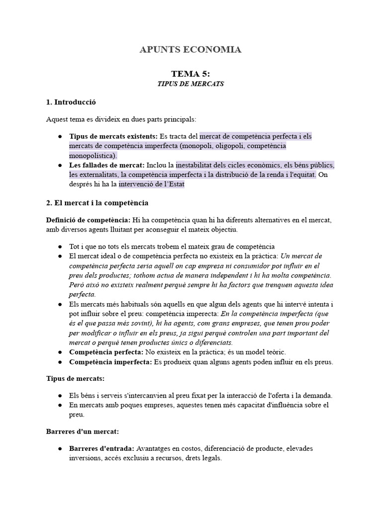 Apunts: TEMA 5 | PDF