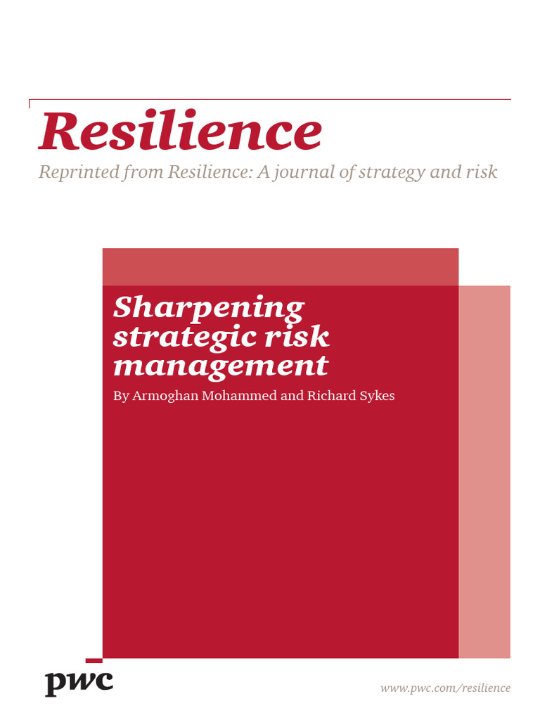sharpening_strategic_risk_management | PDF | Risk | Risk Management