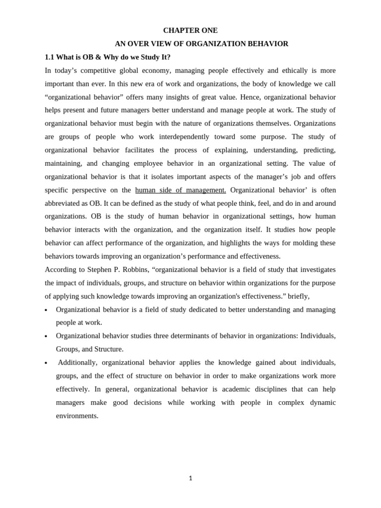 Organizations Behavior Module | PDF | Attitude (Psychology) | Perception