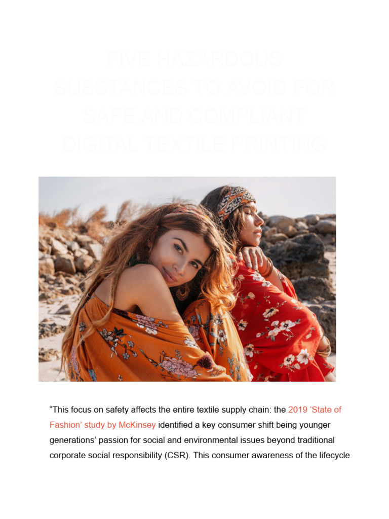 Avoid These 5 Hazardous Textile Substances | PDF | Volatile Organic ...