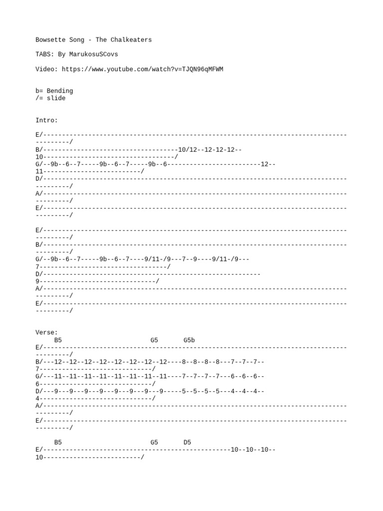 TABS Bowsette Song by MarukosuSCovs | PDF