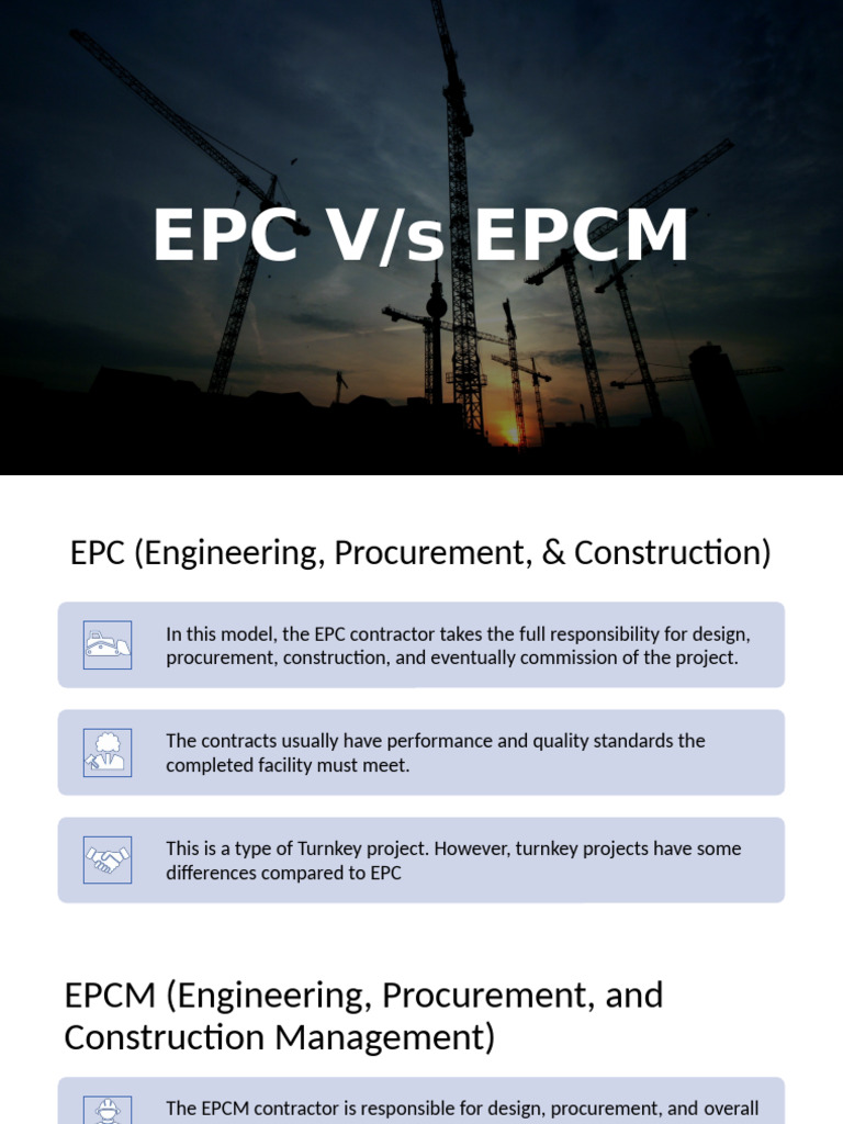 EPC vs EPCM | PDF | Construction Management | Procurement