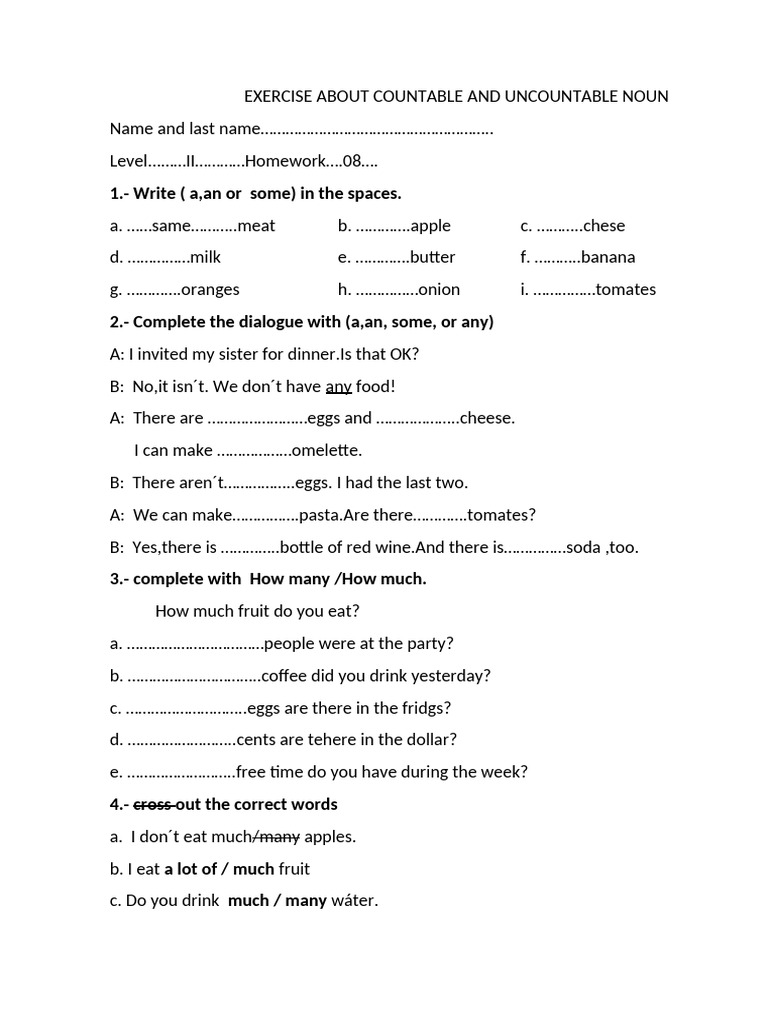 Exercise Countable and Uncountable | PDF