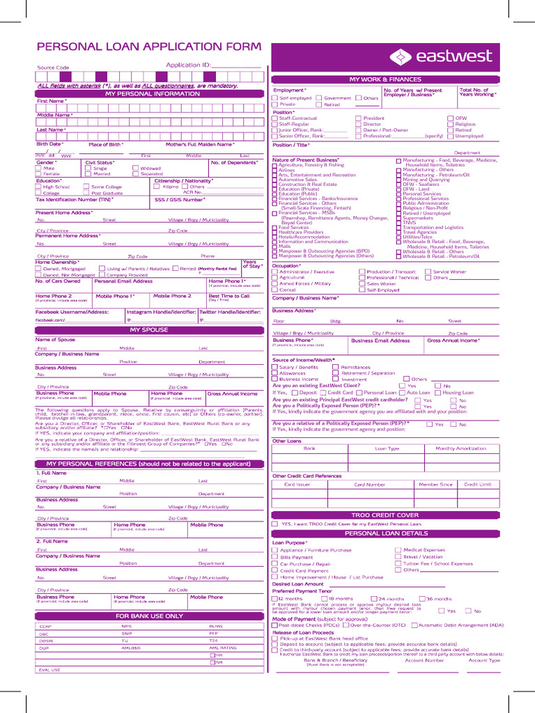 App Form | PDF | Identity Document | Privacy
