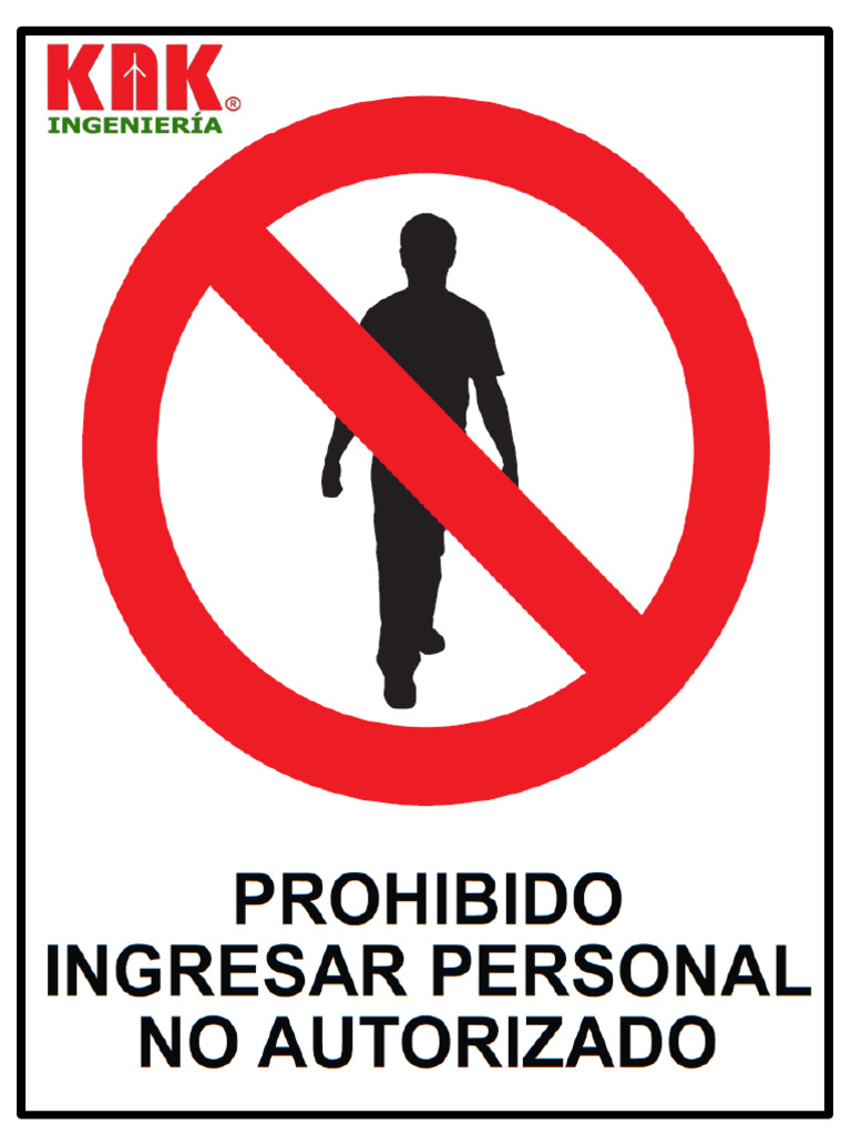 No Ingresar Al Area | PDF