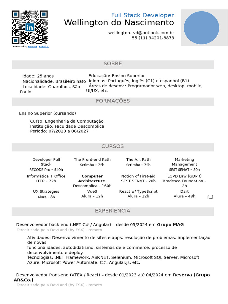 Desenvolvedor Full Stack e E-commerce | PDF | J Query | Script Java