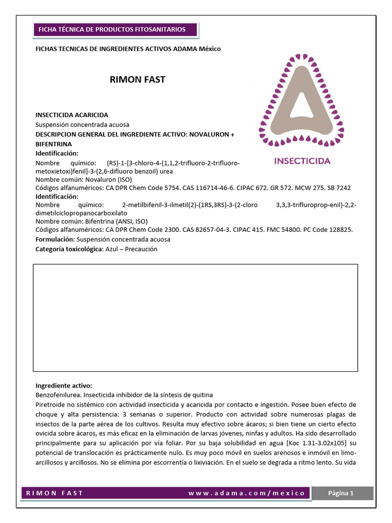 Ficha Tecnica - Rimon Fast - 03-2021 | PDF | Pesticida | Residuos