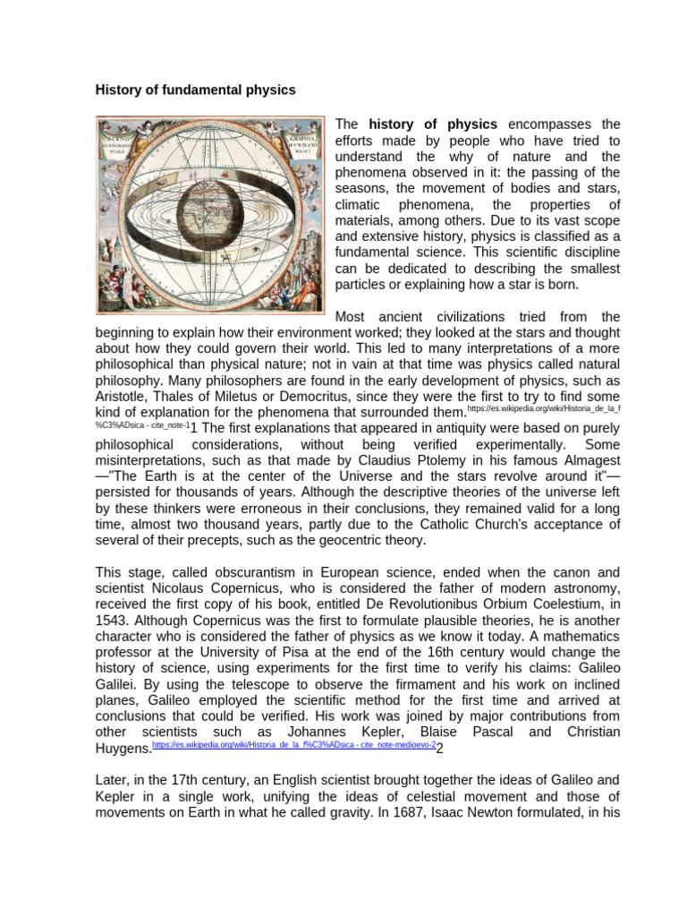 History of Fundamental Physics | PDF | Physics | Theory Of Relativity