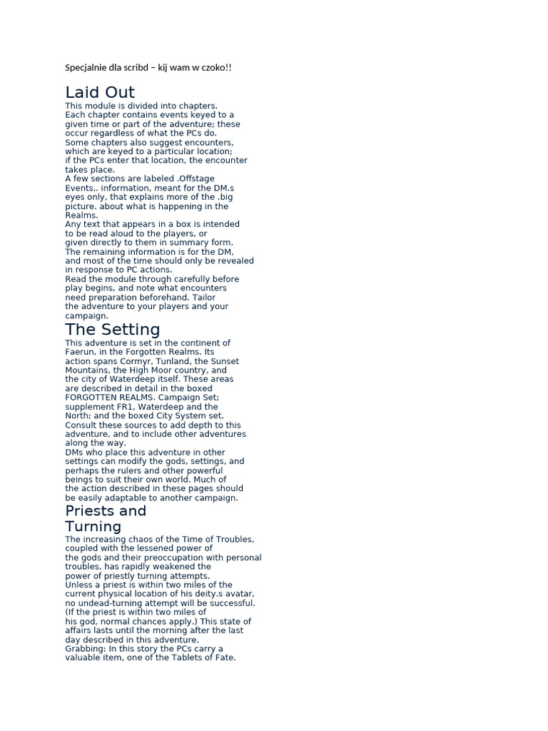 kal dnd 3,5 | PDF | Forgotten Realms | Dungeons & Dragons