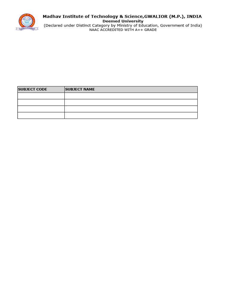 Semester Registration Receipt | PDF