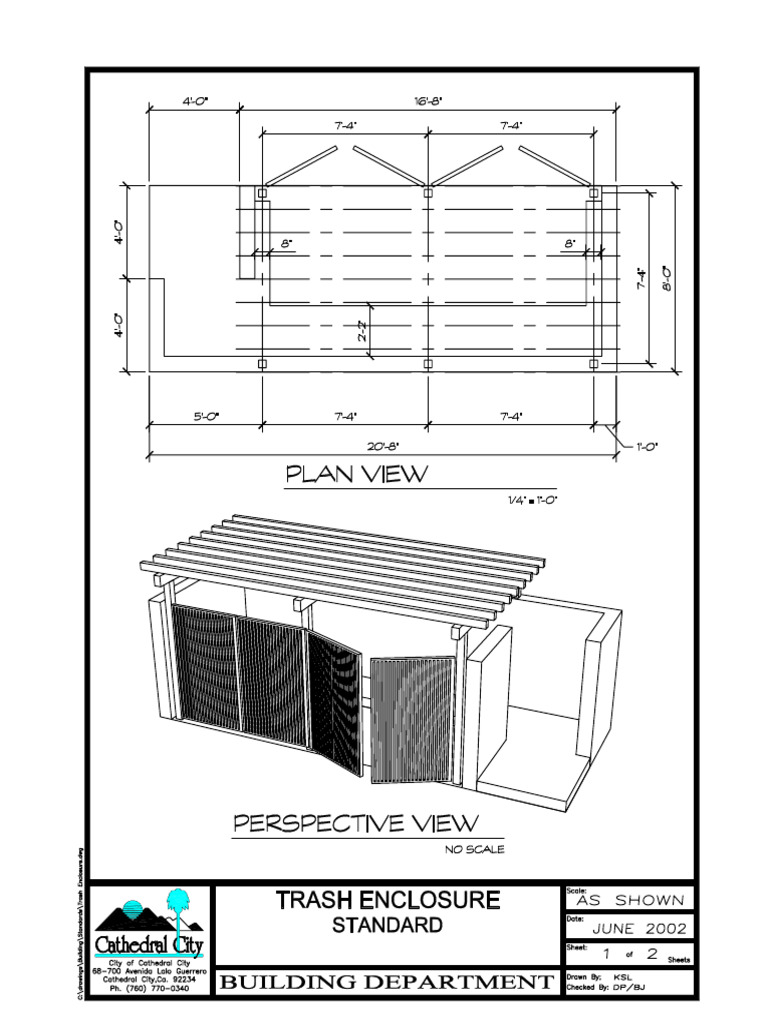 Trash Enclosure | PDF