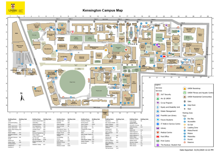 Kensington Campus Map | PDF