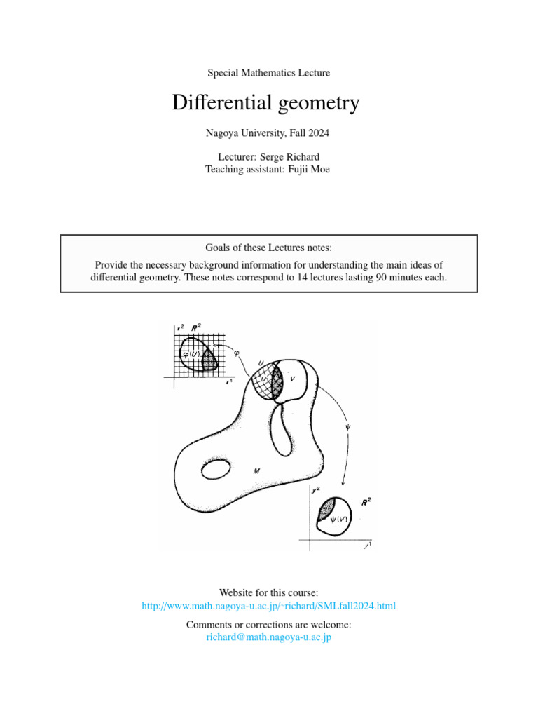 Differential Geometry | PDF | Differential Form | Manifold