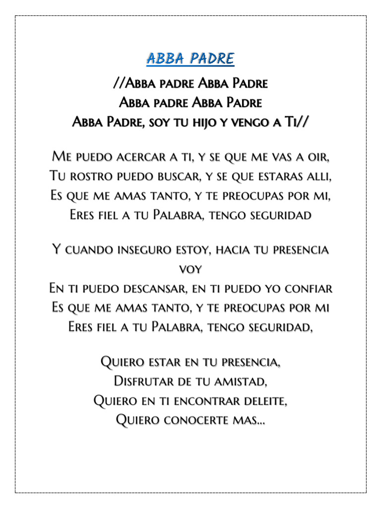 Abba Padre | PDF