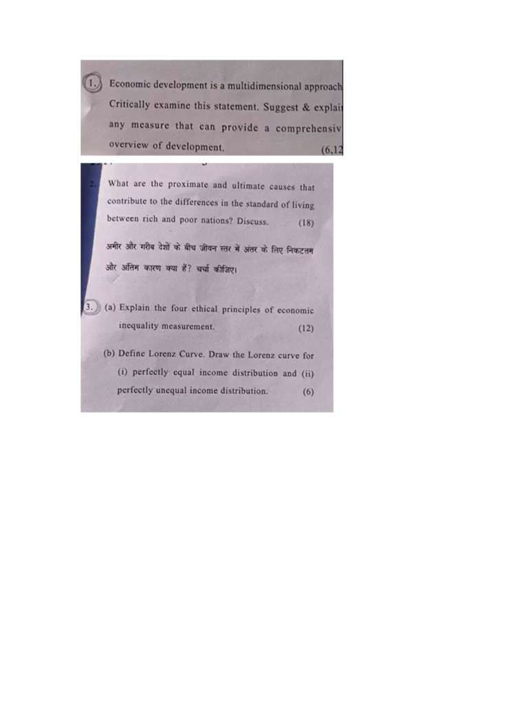 basic eco pyq 4 | PDF