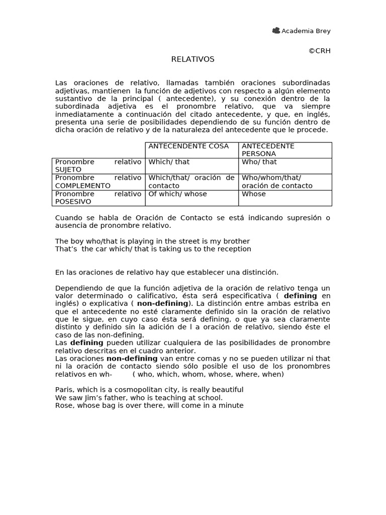 Relativos 1 | PDF