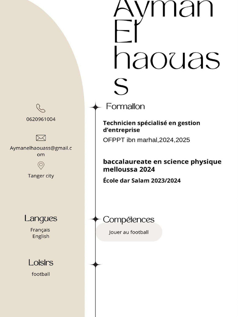 Aymen el Haouas CV | PDF