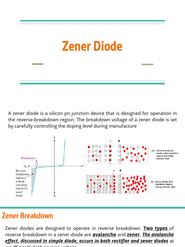 Zener Diode New | PDF | Diode | Power Electronics