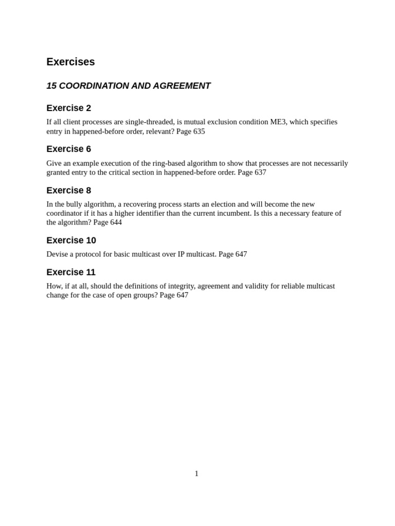 15 Coordination and Agreement | PDF