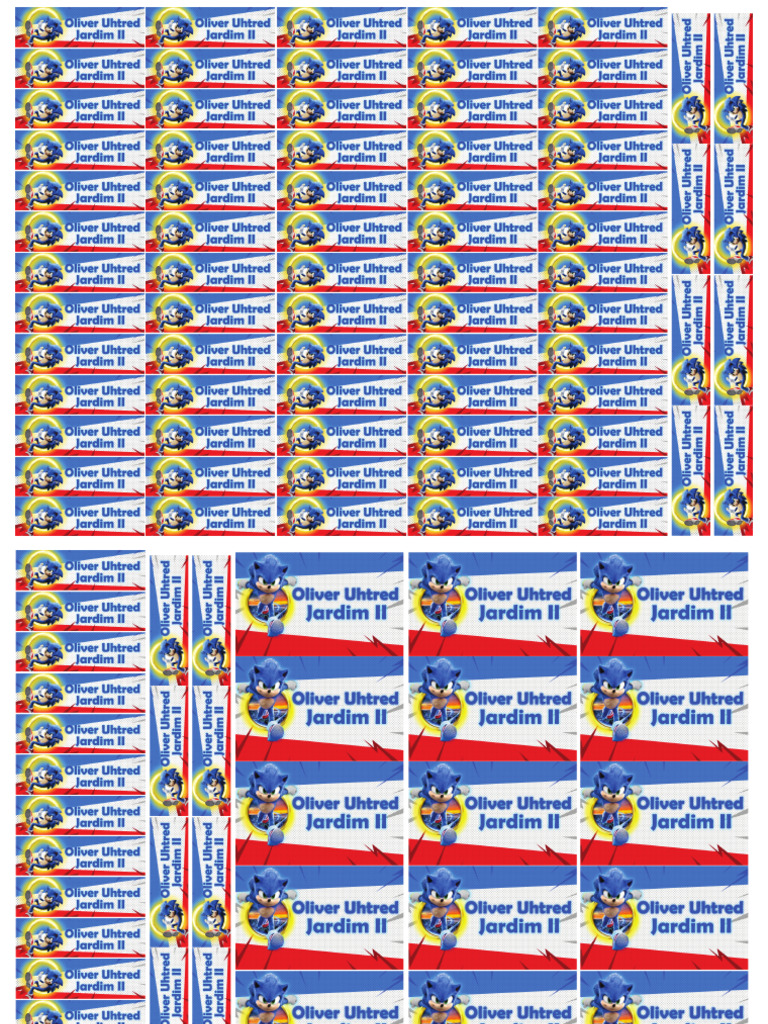 Adesivos Sonic | PDF
