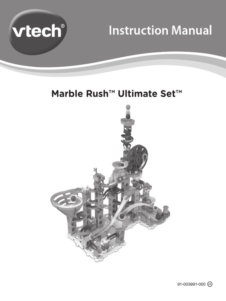 80-542300 VTech Marble Rush Ultimate Set Instruction Manual | PDF ...