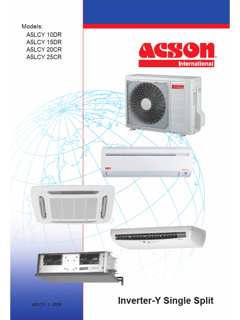Acson AC repair manual | PDF | Air Conditioning | Electrical Wiring