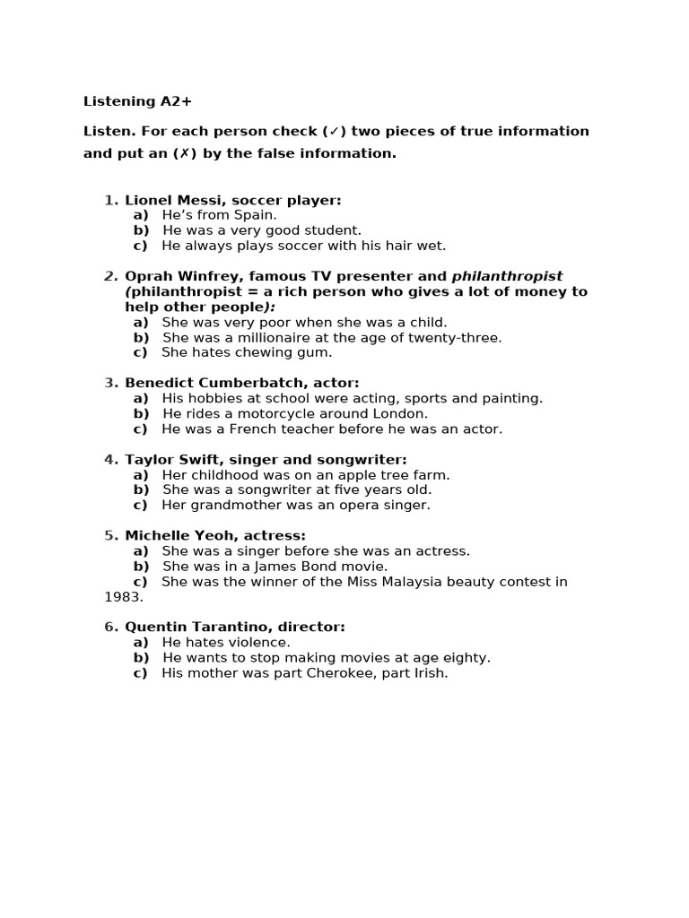 01 Listening | PDF