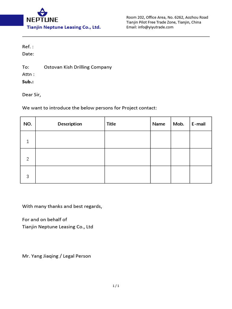 13 - The Seller's Representative Introduce Forms | PDF