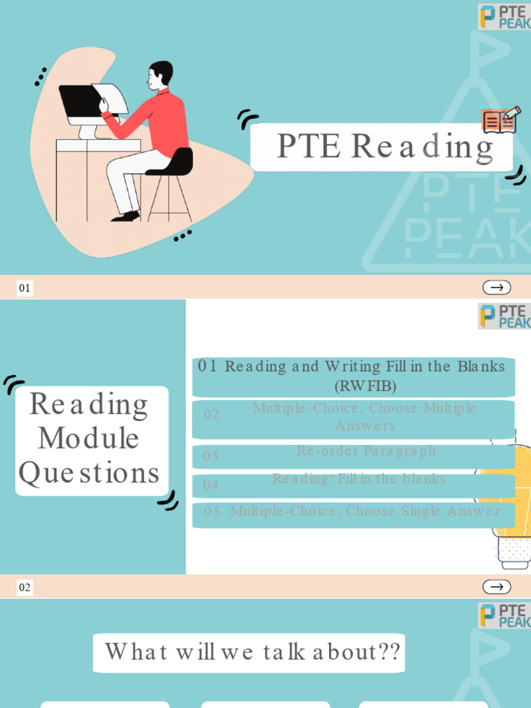 PTE Reading Section | PDF | Adverb | Noun